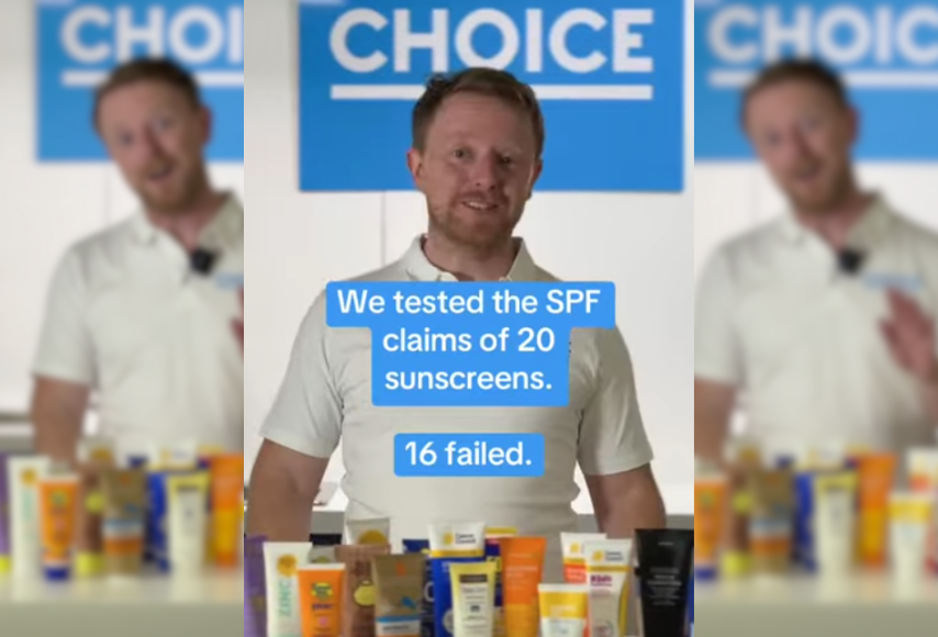 The TGA acts following CHOICE sunscreen investigation